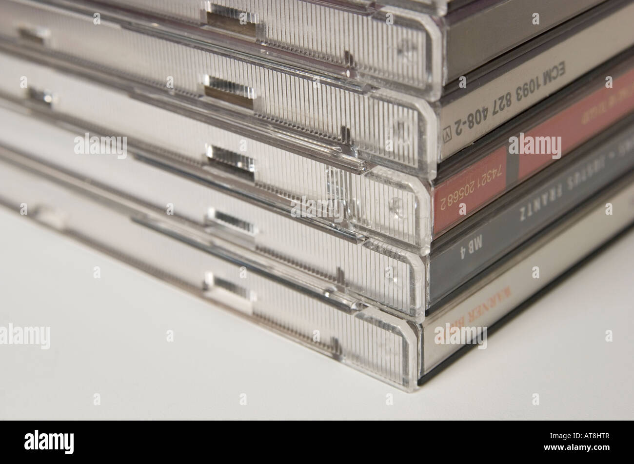 Pile cd cases hi-res stock photography and images - Alamy