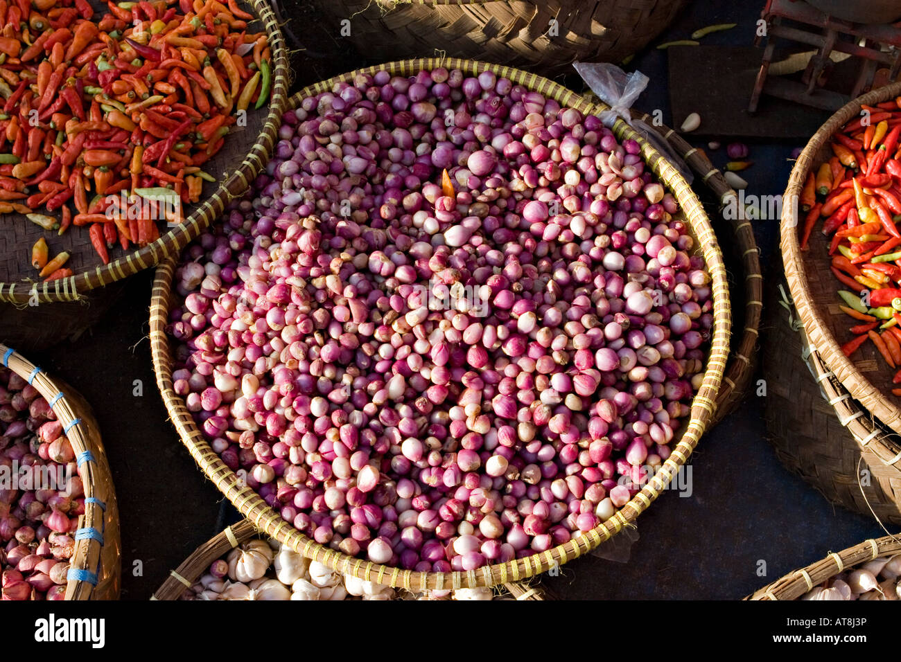 Vegetables at Pasar Beringharjo market, Yogyakarta, Java, Indonesia ...