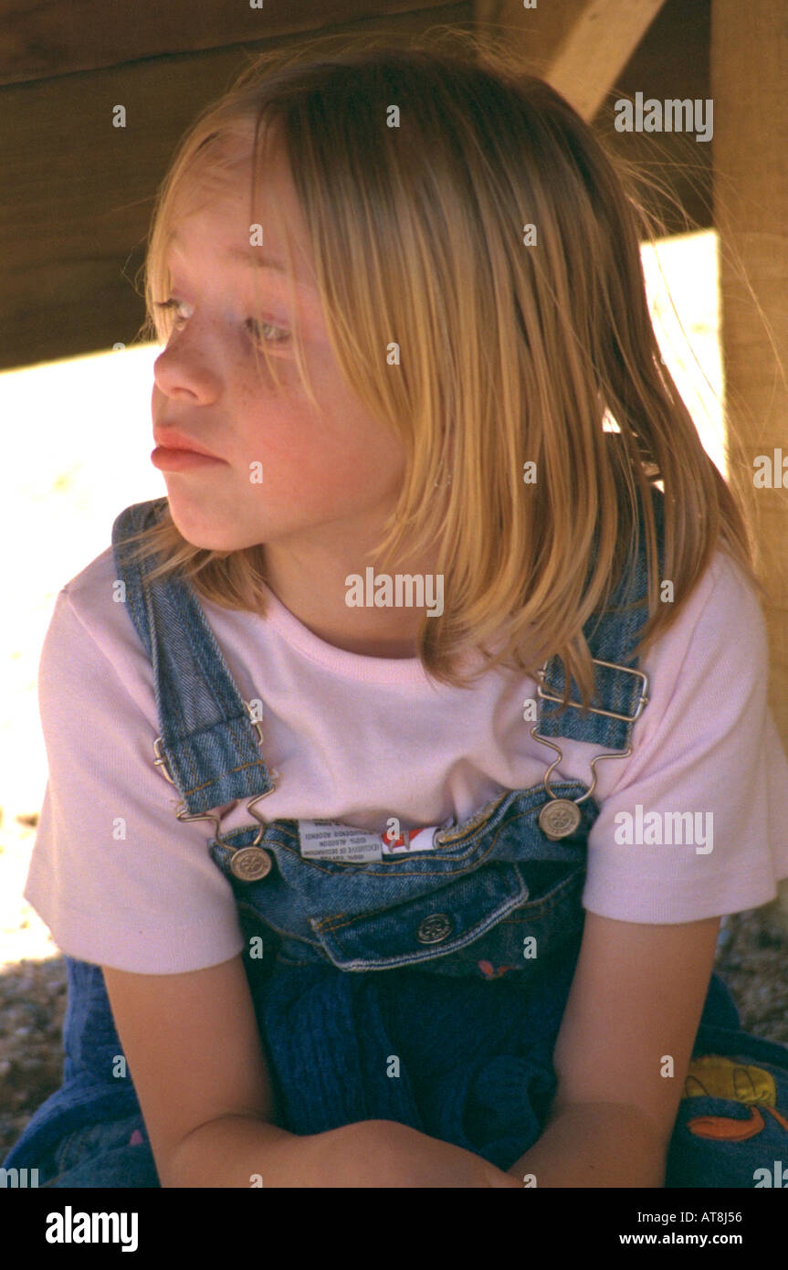 Portrait thinking child express hi-res stock photography and images - Alamy