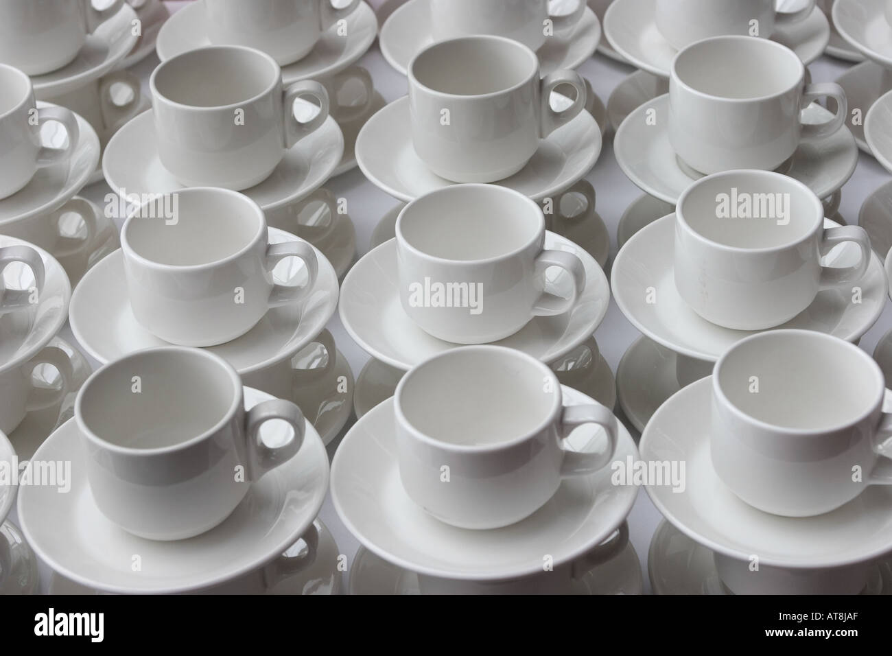 Cups and Saucers Stock Photo - Alamy