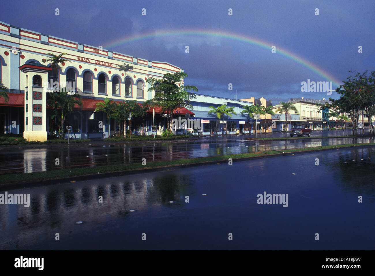 Town of Hilo, Big Island of Hawaii Stock Photo - Alamy