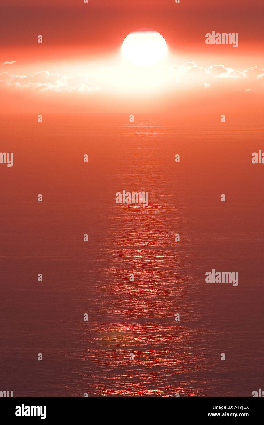 Big Island Sunset Stock Photo - Alamy