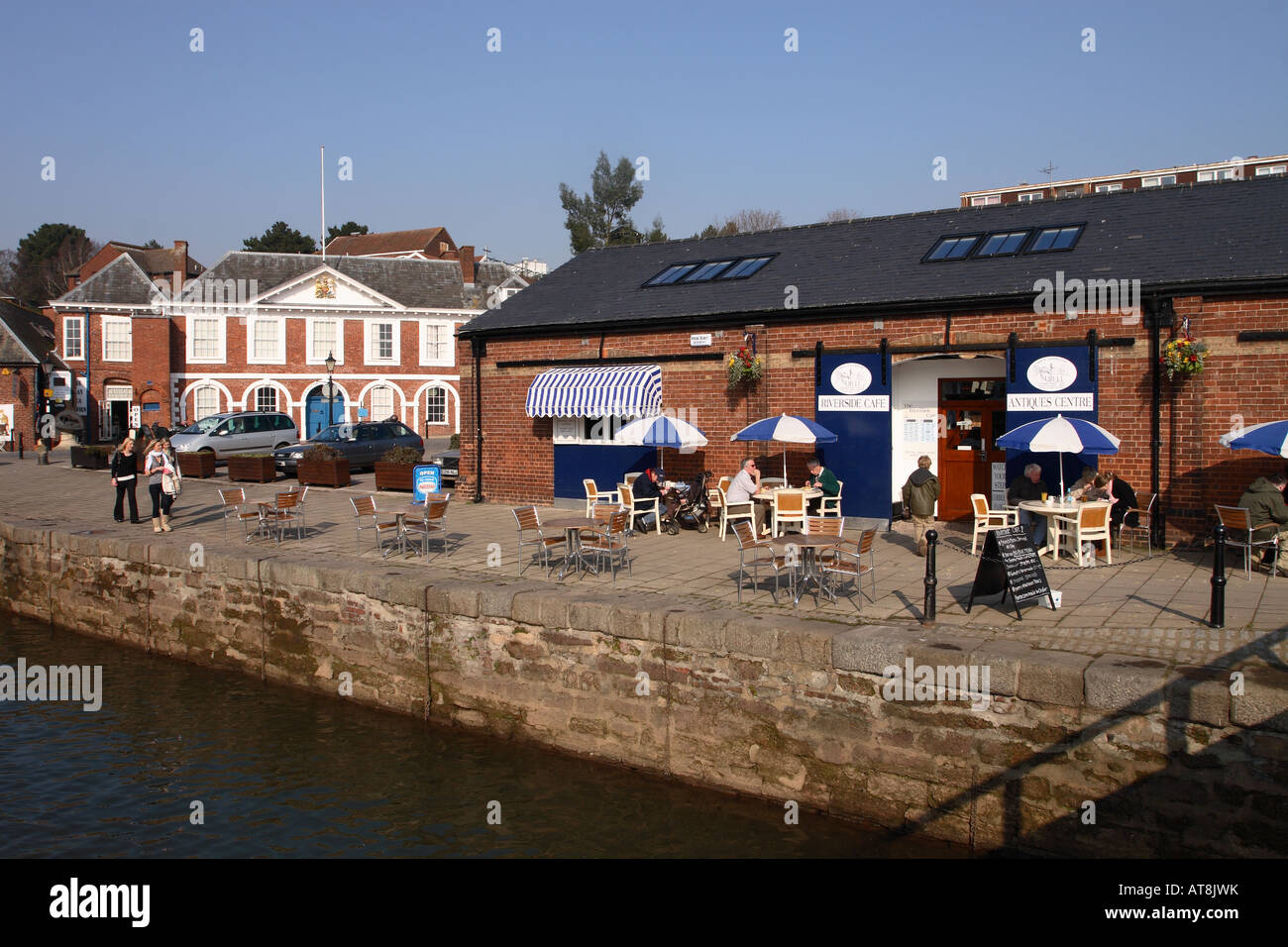 Exeter Devon the Quay area is a major tourist attraction with the ...
