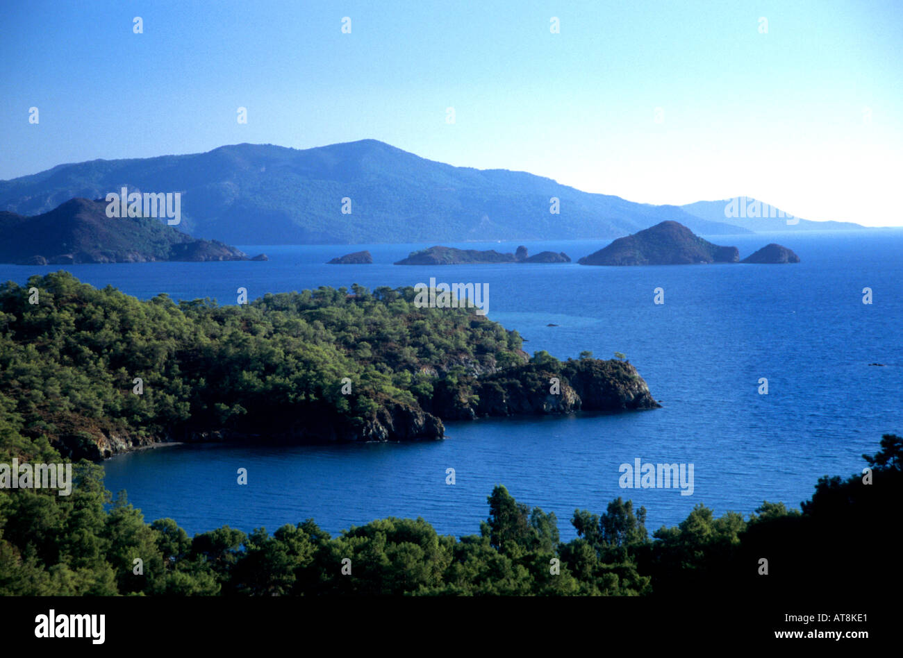 Turkey Turkeys Marmaris sea blue bay Mediterranean Stock Photo - Alamy