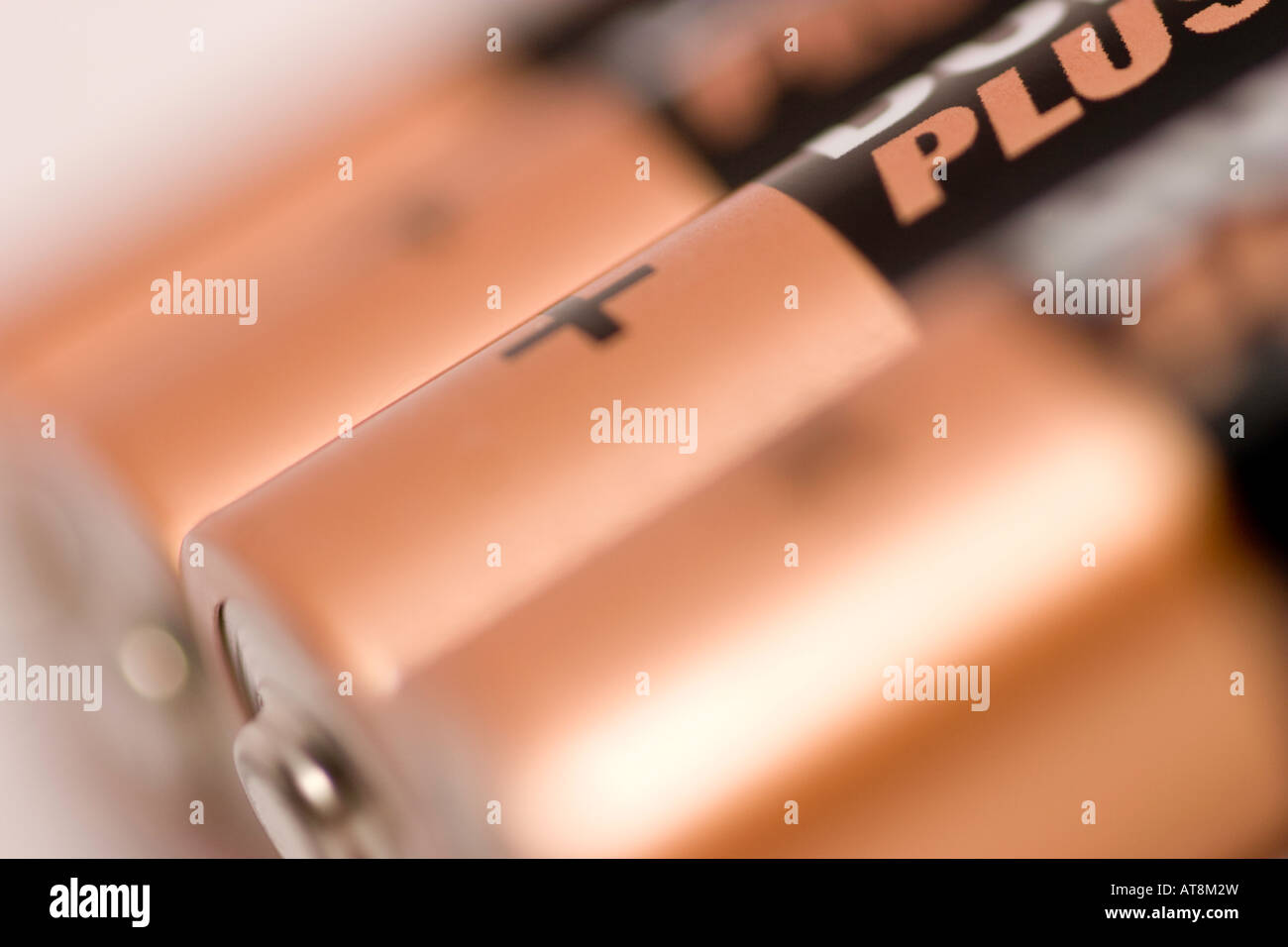 Closeup Macro of AA Batteries Stock Photo - Alamy