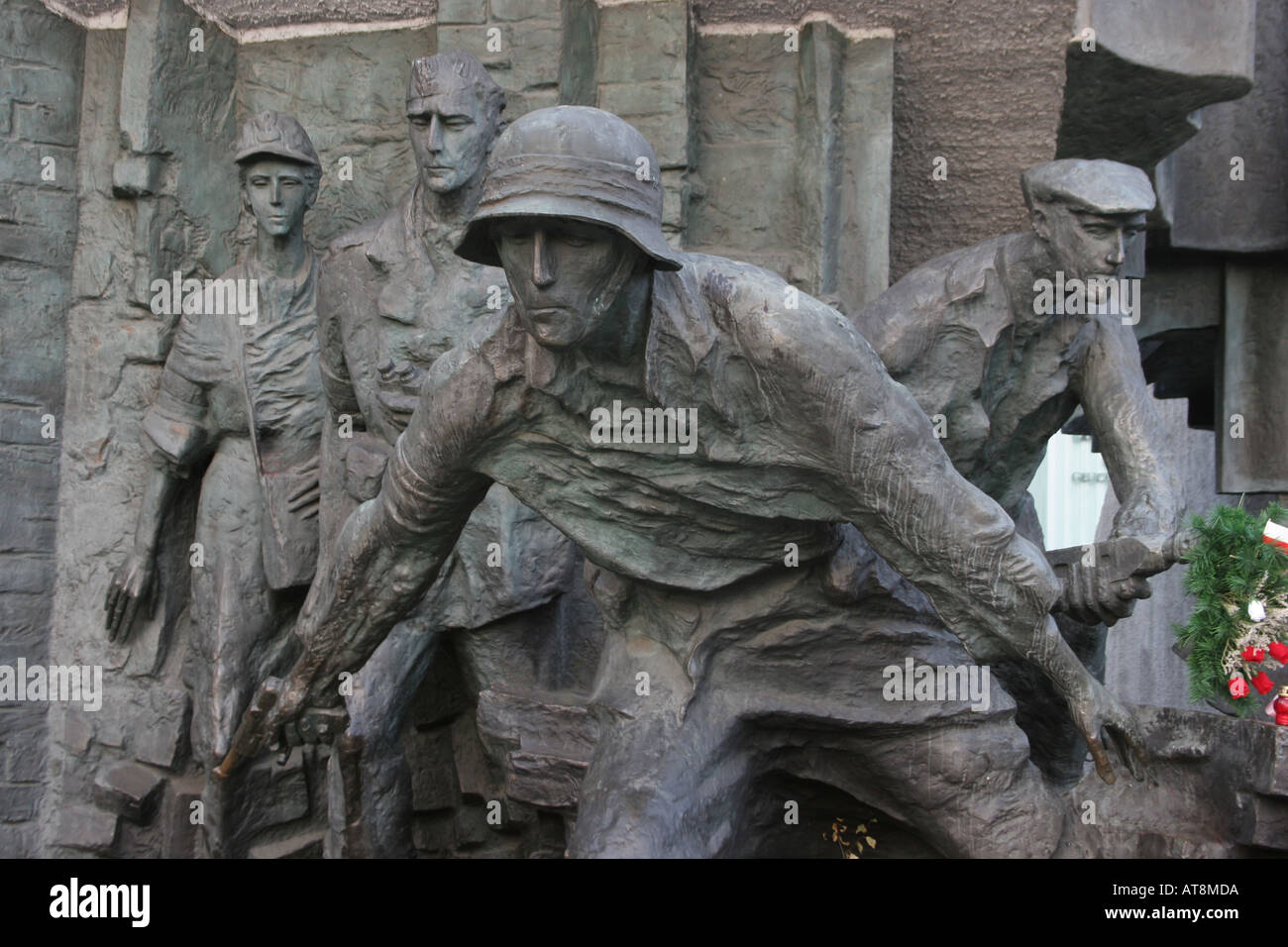 Polish uprising memorial statue poland polska ww2 wwii hi-res stock ...