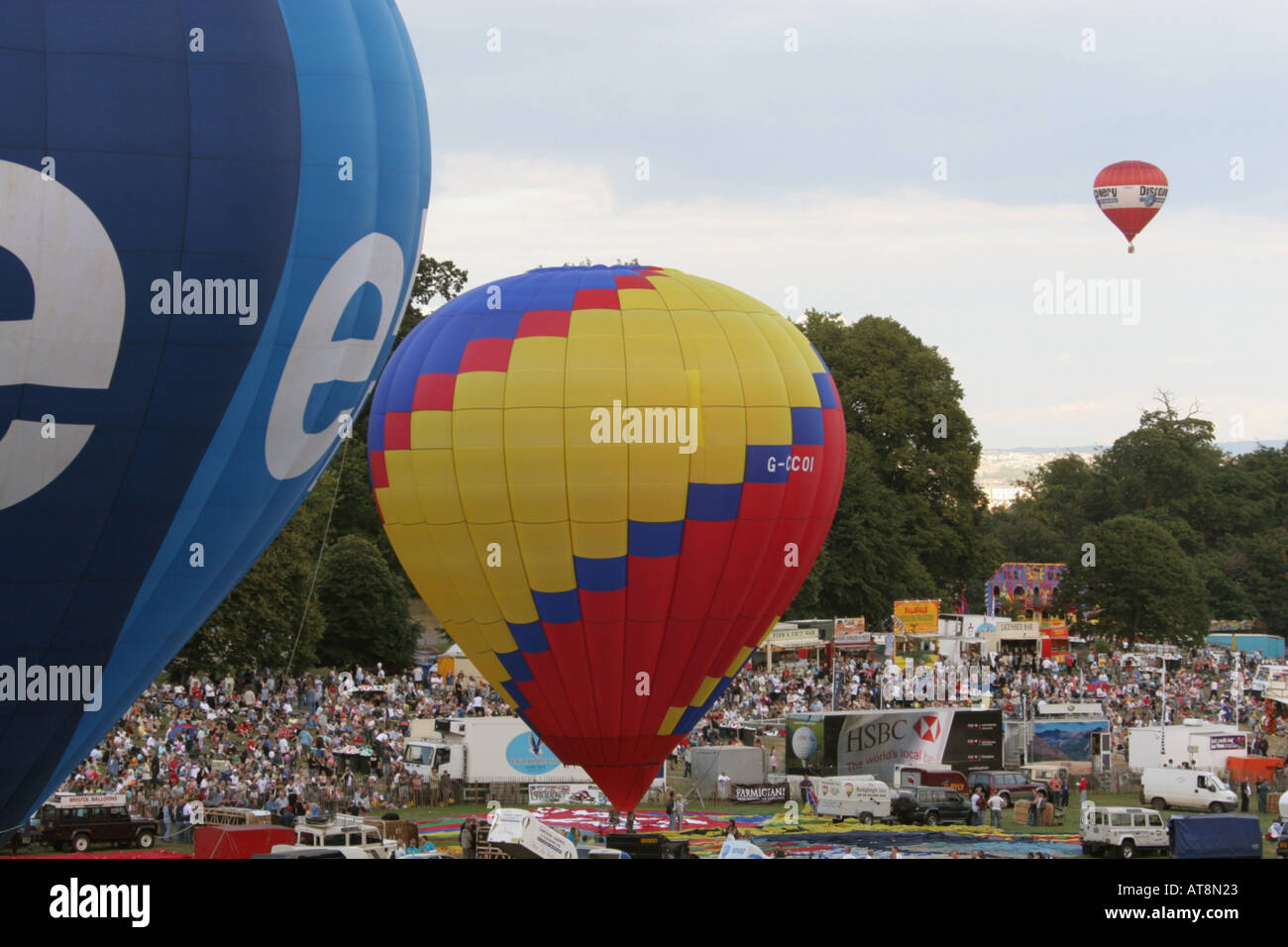 Bristol Balloon Fiesta Ashton Court Estate near Bristol England UK 2005 ...