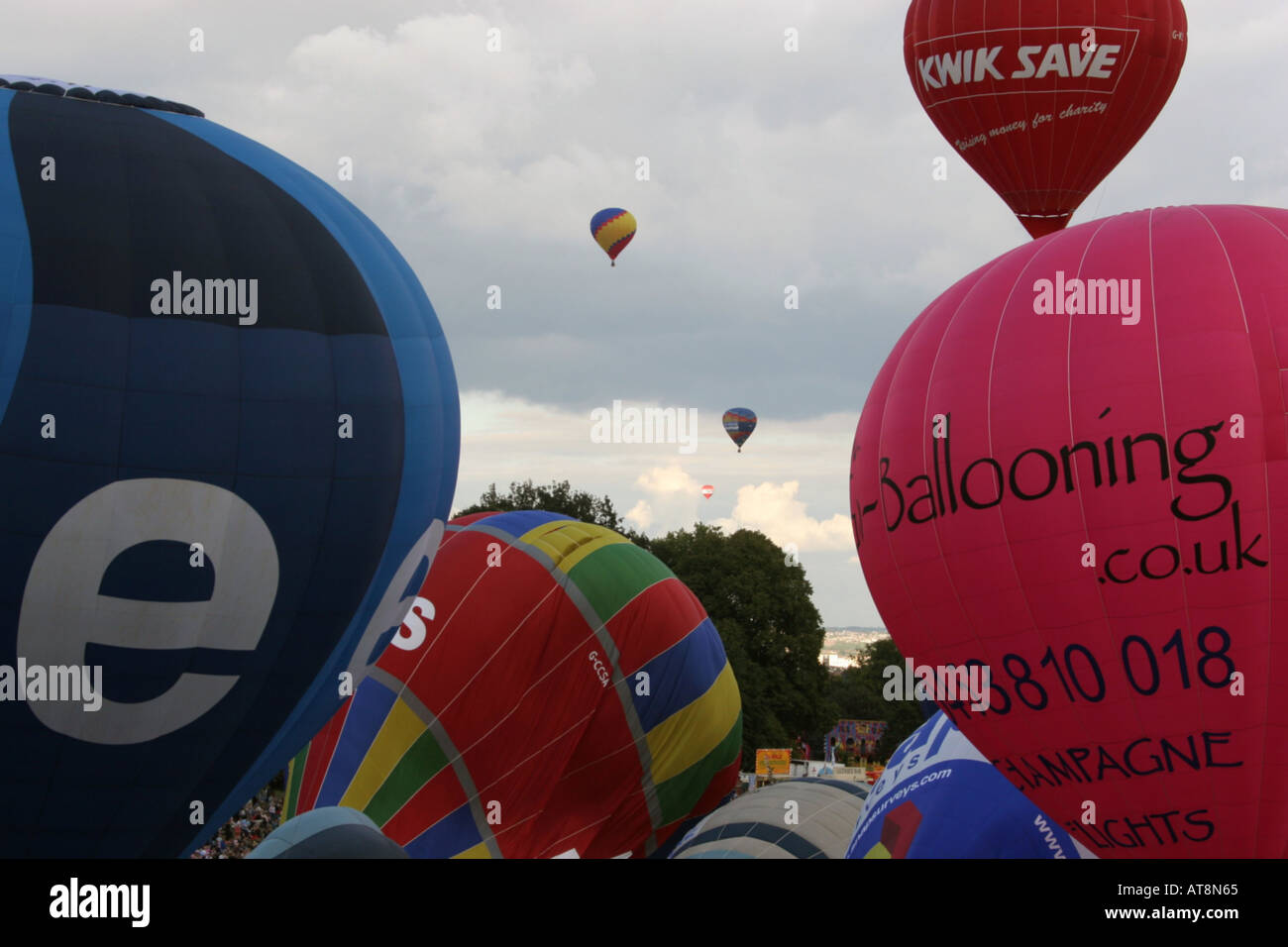 Bristol Balloon Fiesta Ashton Court Estate near Bristol England UK 2005 ...