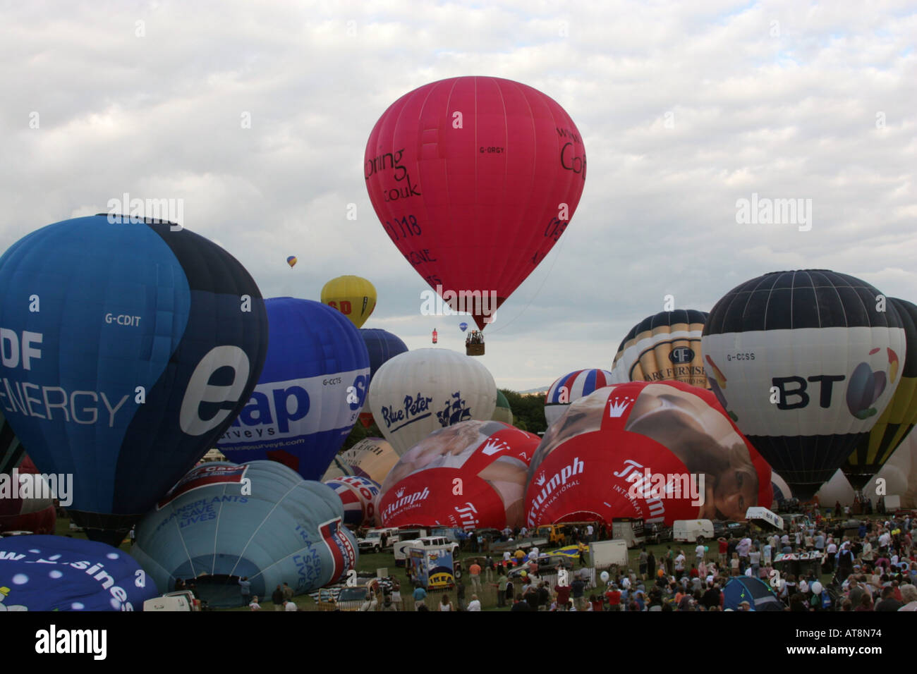 Bristol Balloon Fiesta Ashton Court Estate near Bristol England UK 2005 ...