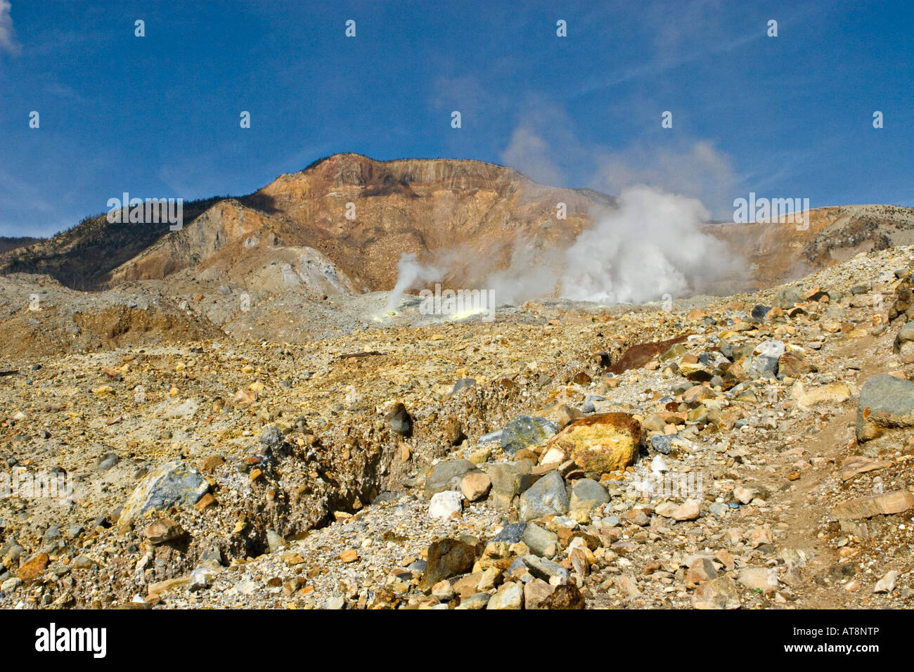 Papandayan volcano, Java, Indonesia, Asia Stock Photo - Alamy