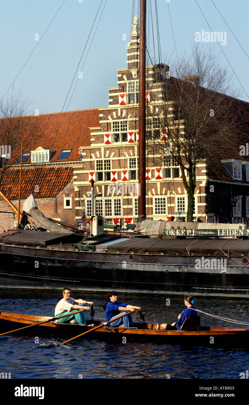Leiden New Rhine Nieuwe Rijn Netherlands Galgewater Stads Timmerwerf ...