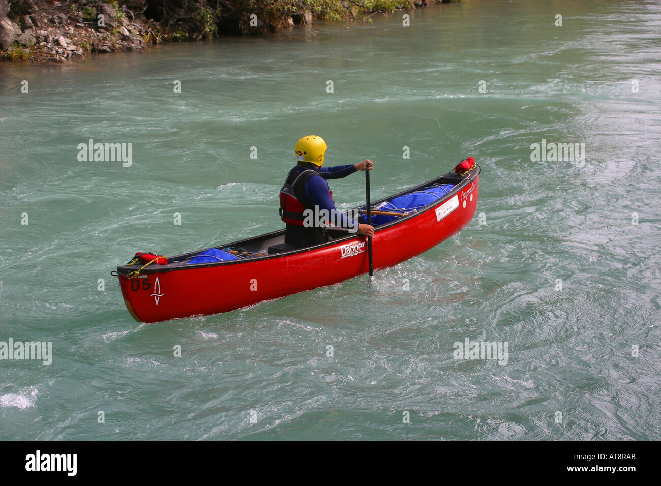 CANOES on a dangerous river Stock Photo - Alamy