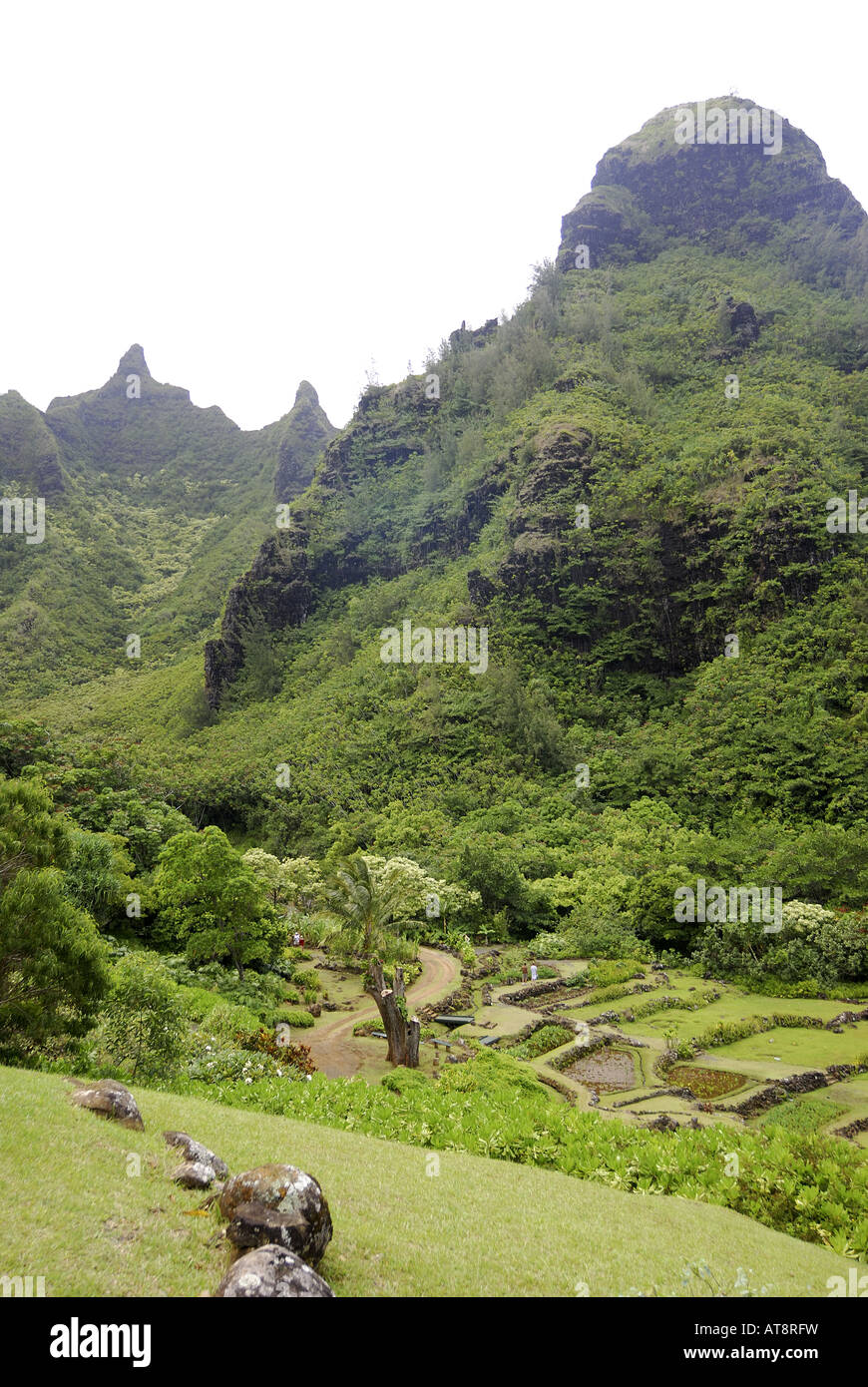 Panoramic scenic view of the sacred 700 year old terraced rock walls ...