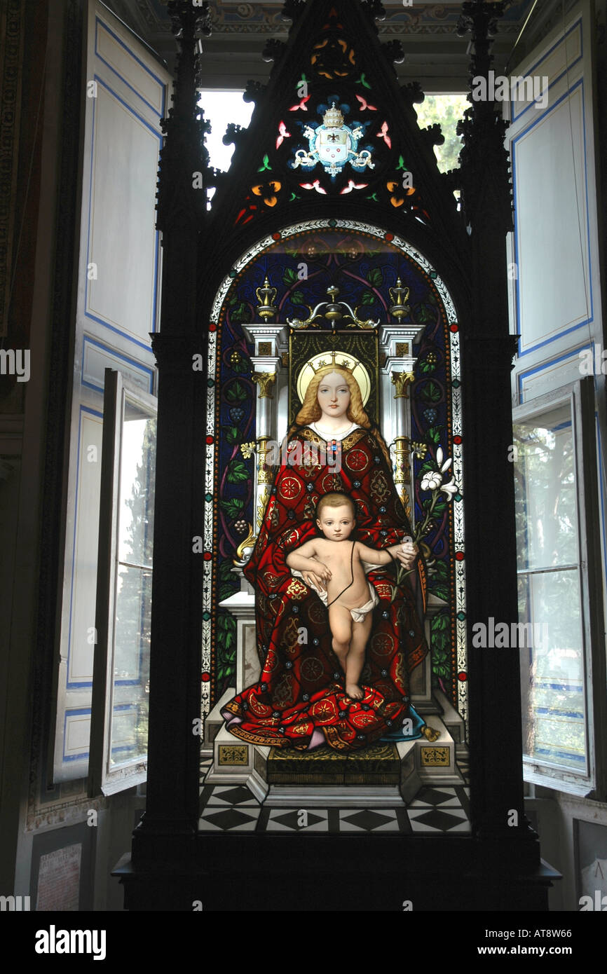 Stained glass window in vatican museum hi-res stock photography and ...