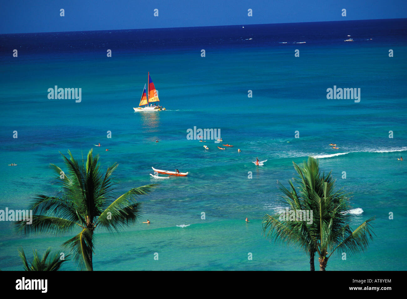 Hawaii sailing canoe hi-res stock photography and images - Alamy