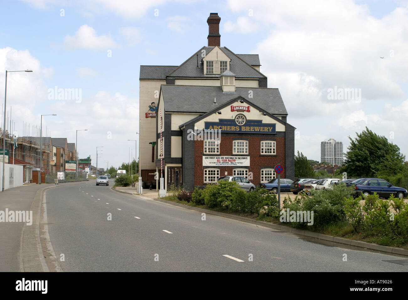 Part of the ex GWR railworks in Swindon now Archers Brewery Stock Photo ...