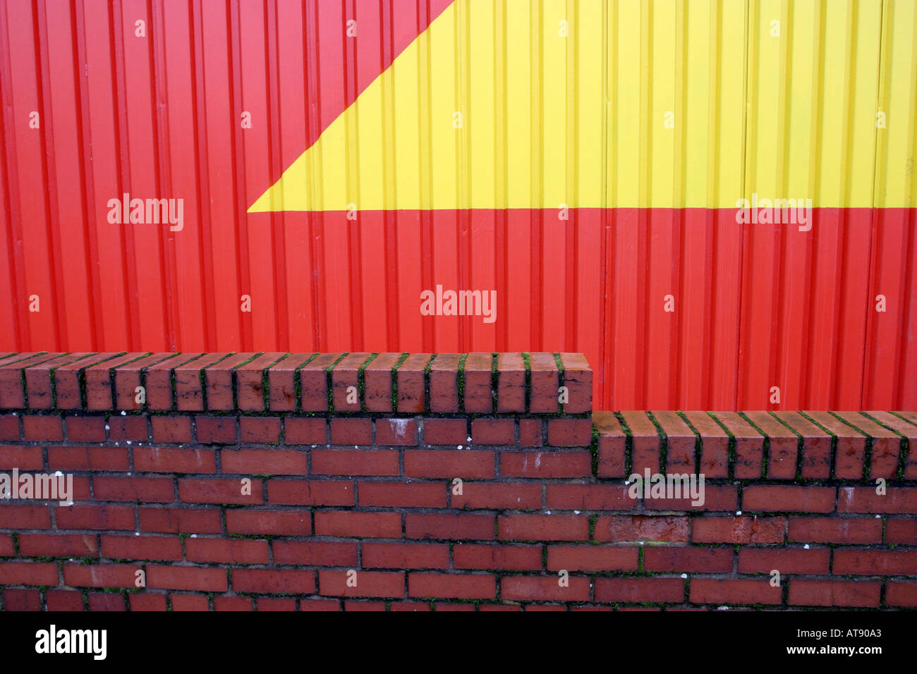Abstract pattern on the side of a corrugated sheet warehouse Stock ...