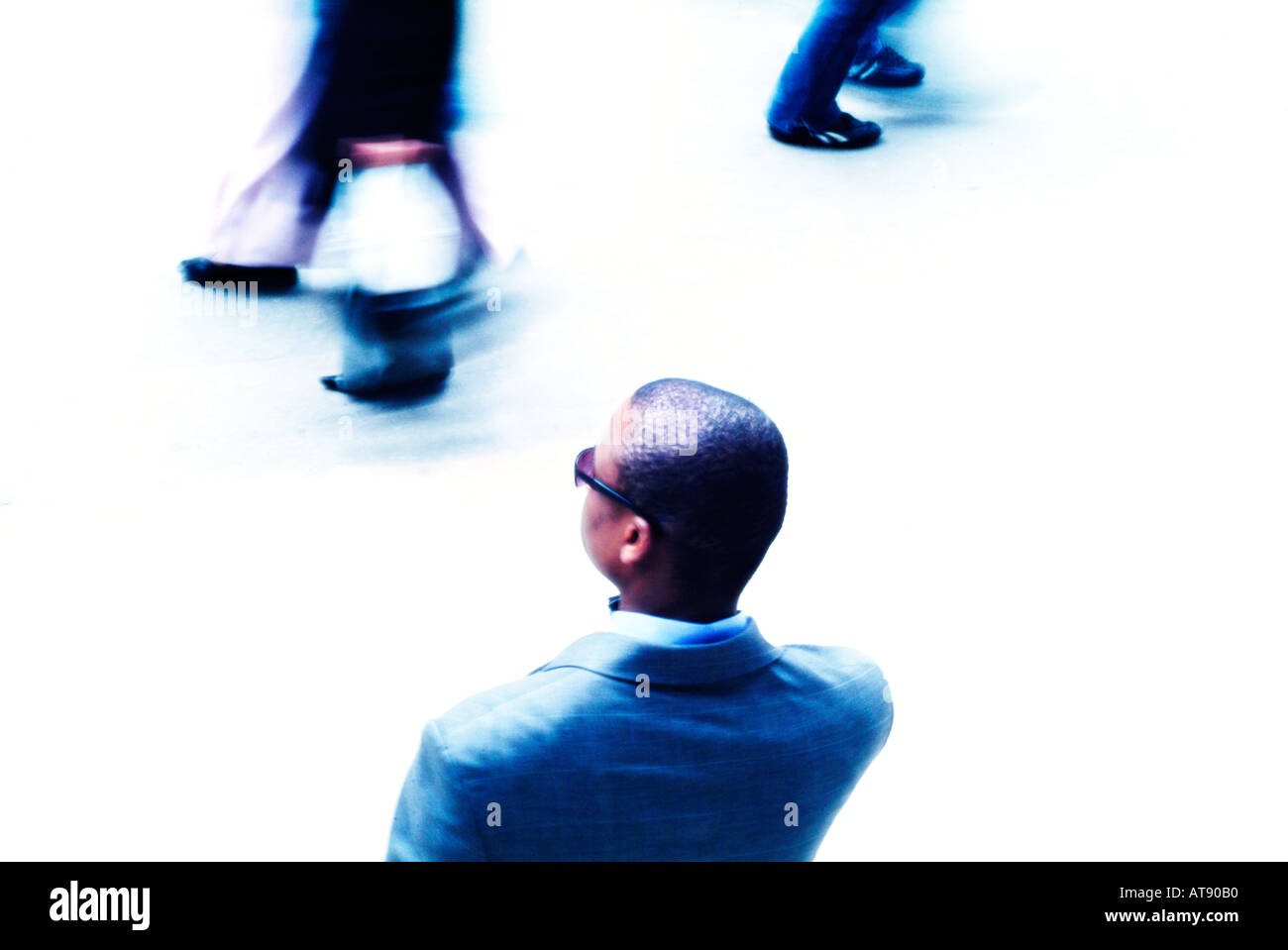Security guard observing passers london hi-res stock photography and ...