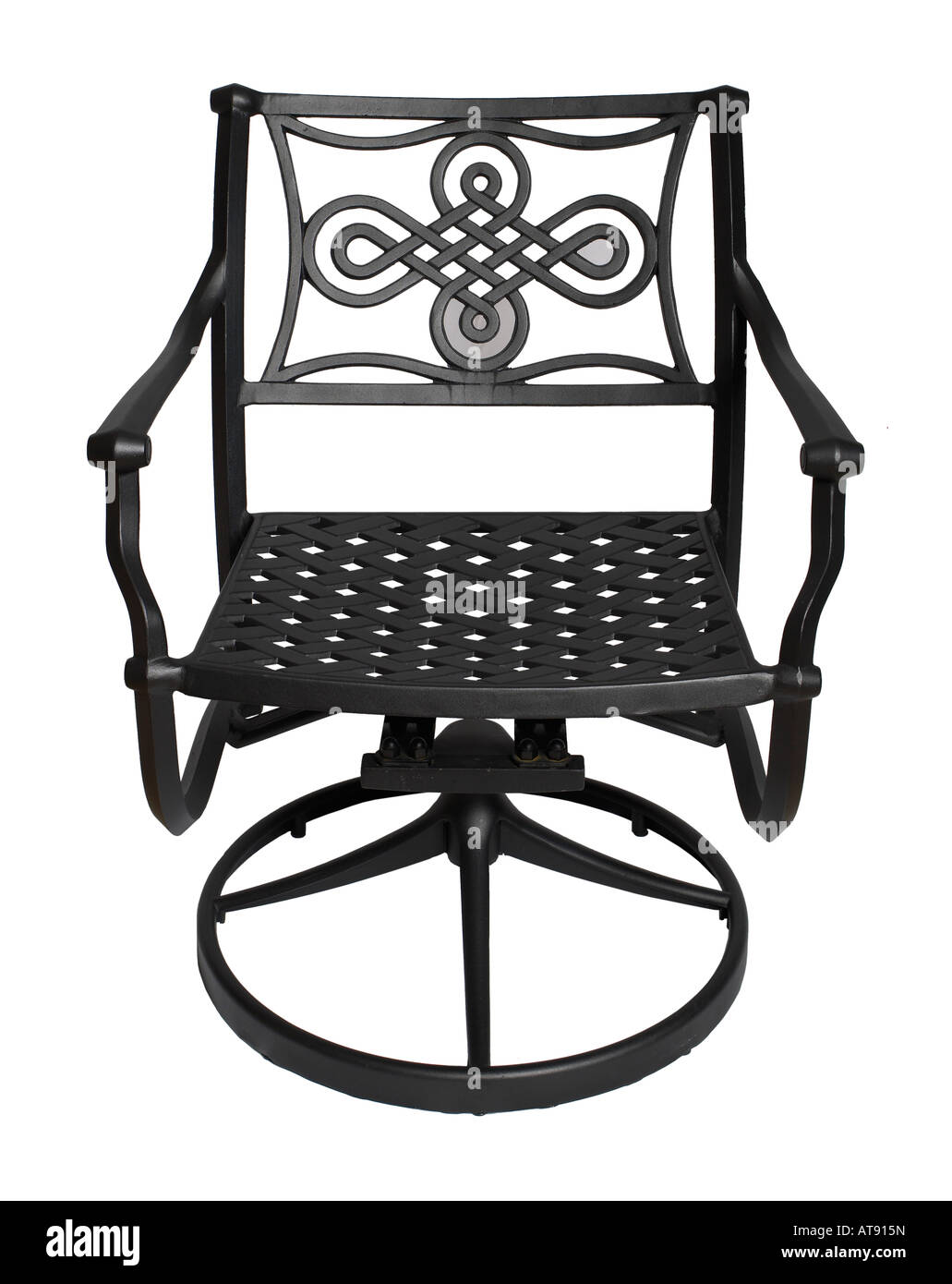 Wrought iron garden furniture Cut Out Stock Images & Pictures - Alamy