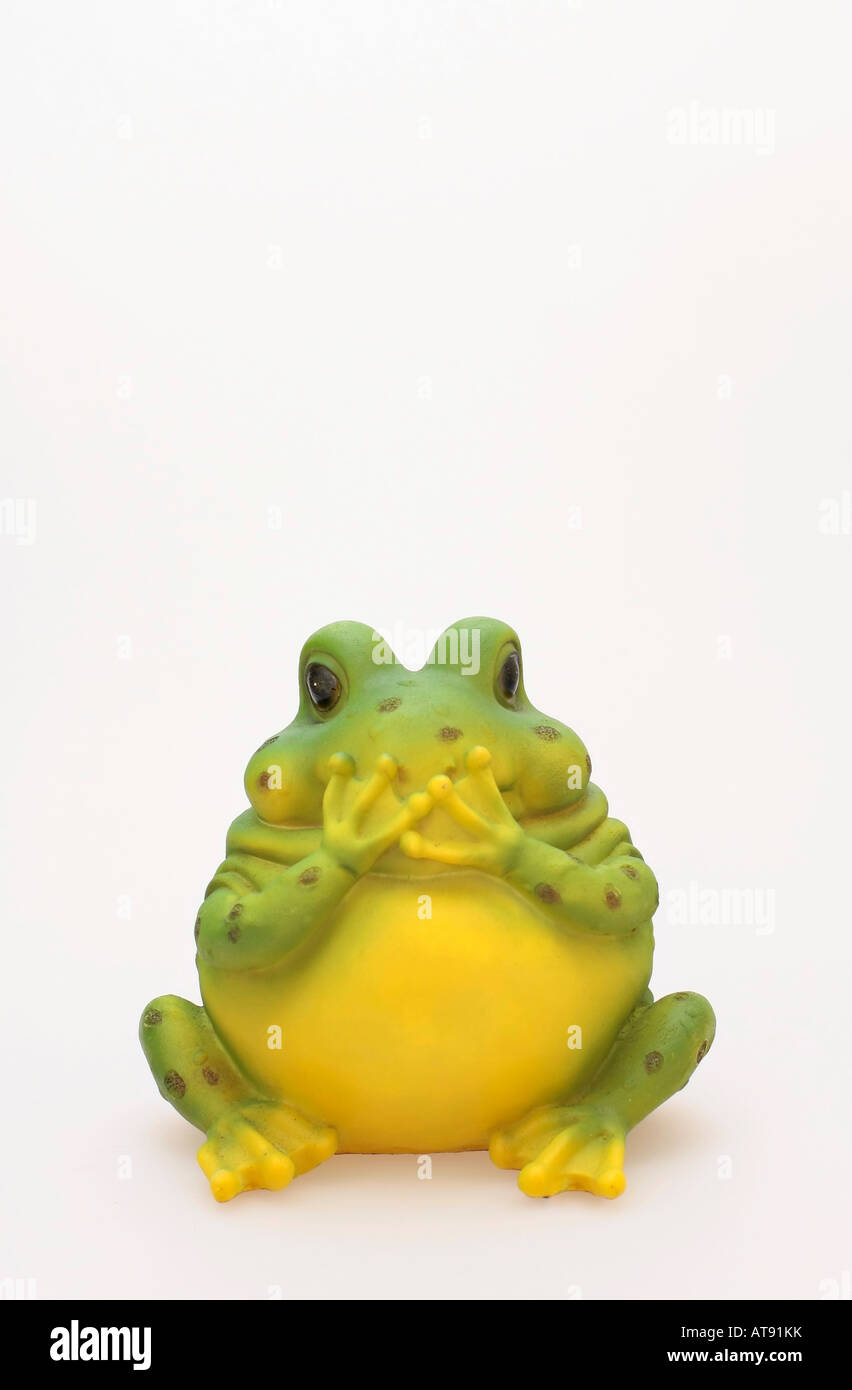 Cute ceramic frog Stock Photo - Alamy