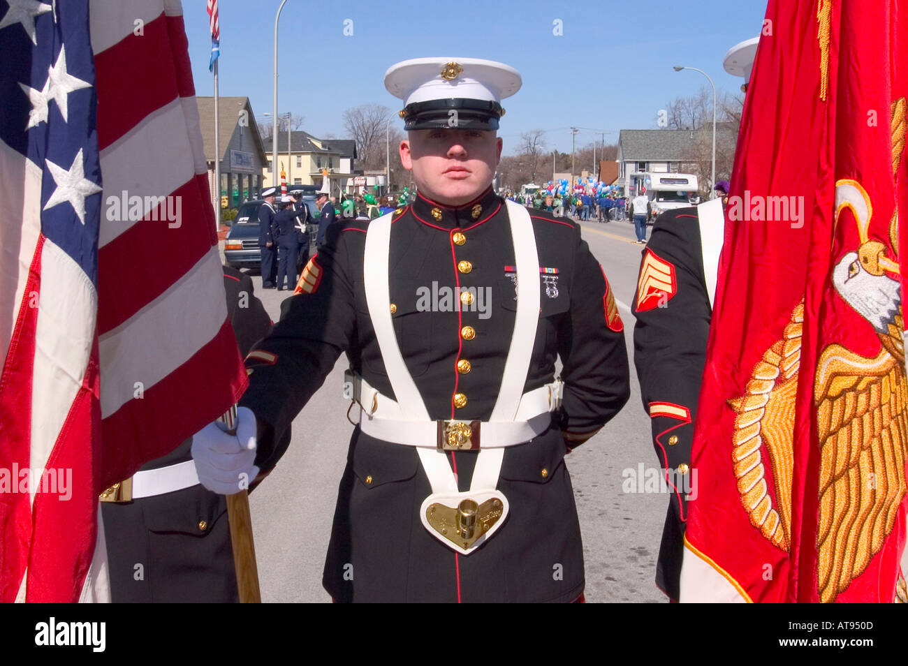 Us military color guard hi-res stock photography and images - Alamy