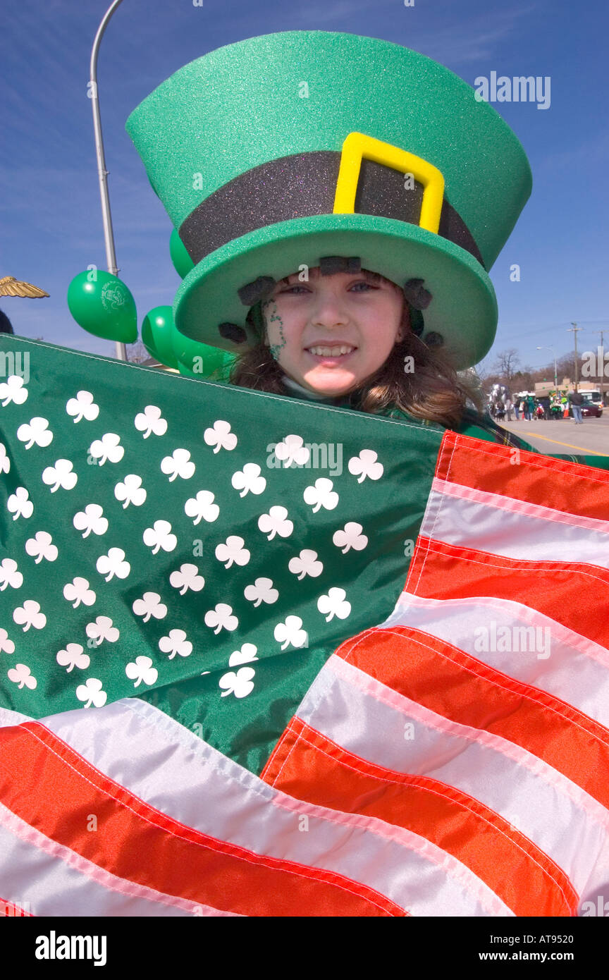 Activities at a Saint Patrick s Day Parade in Port Huron Michigan child ...