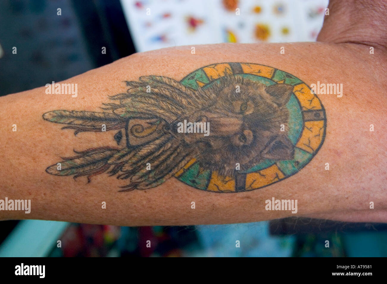 Male with a body full of tattoos Stock Photo - Alamy