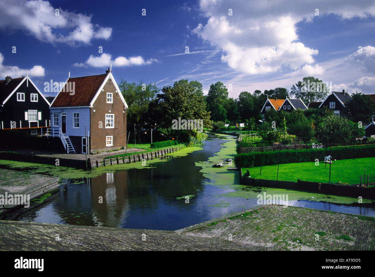 Flat rural Netherlands scene Stock Photo - Alamy