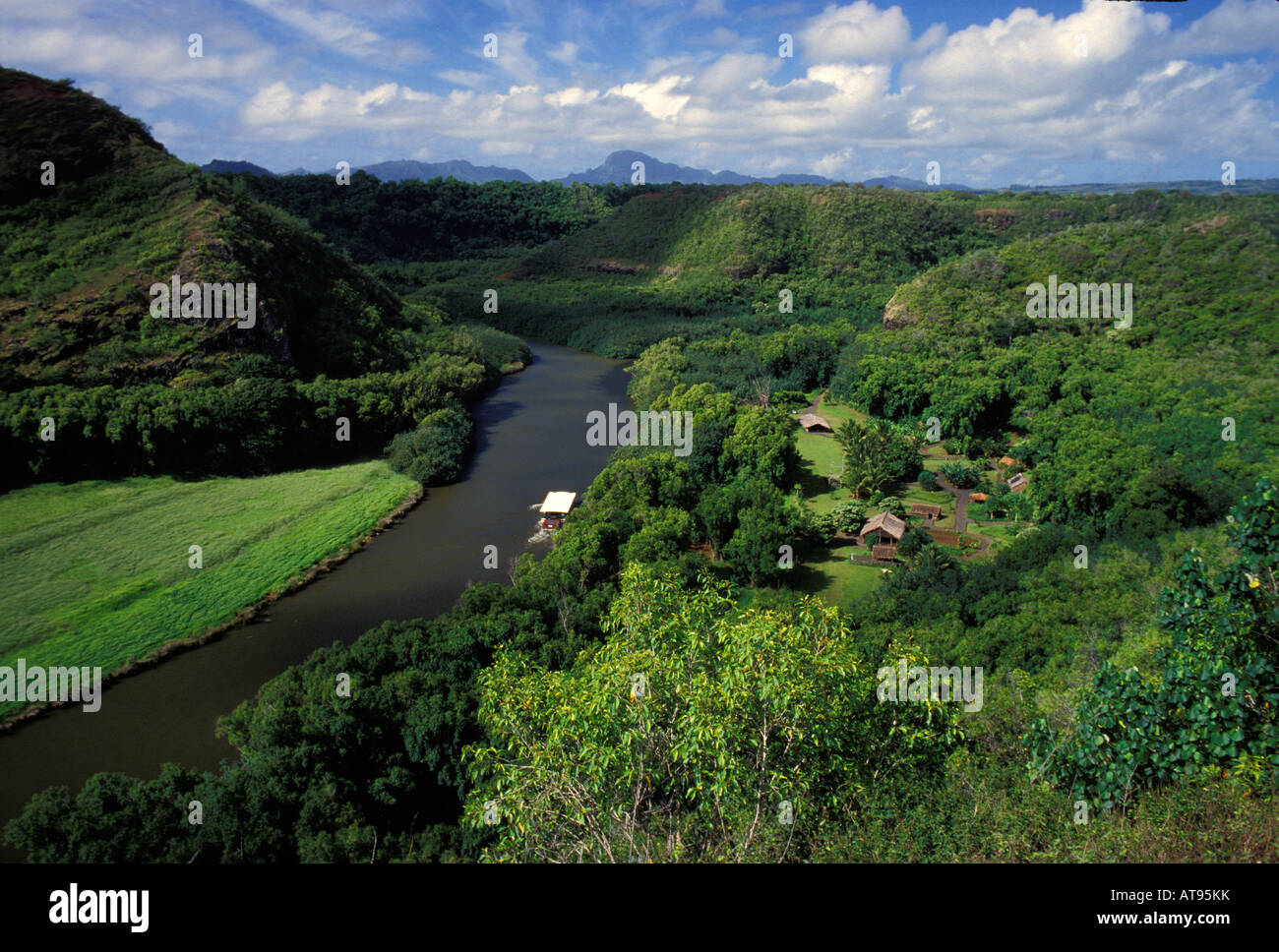 Kauai's Wailua River, the only navigable river in all of Hawaii Stock ...