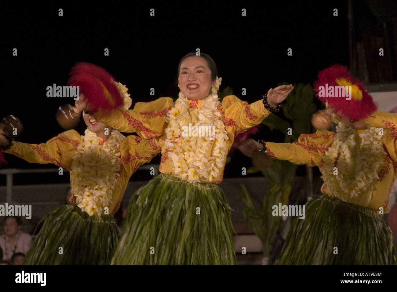 Merrie Monarch Hula festival dancers 2006 Stock Photo - Alamy