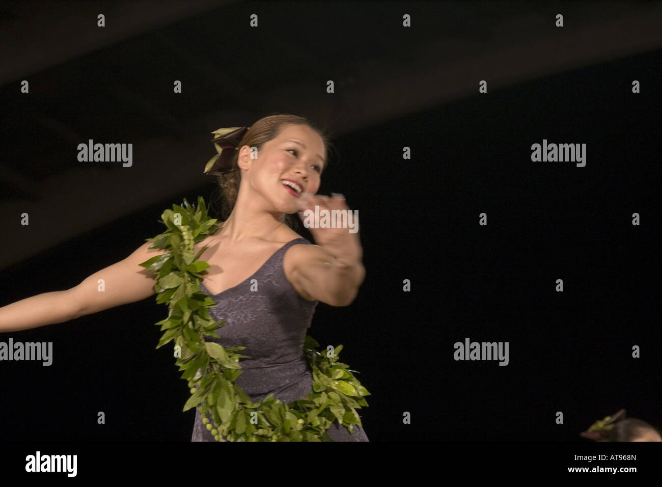 Merrie Monarch Hula festival dancers 2006 Stock Photo - Alamy