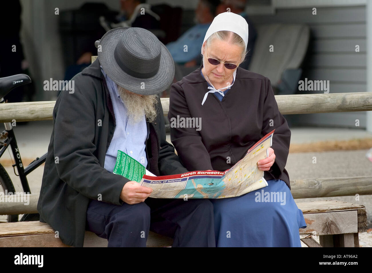 Amish activities at their winter quarters at Pinecraft Village Sarasota ...