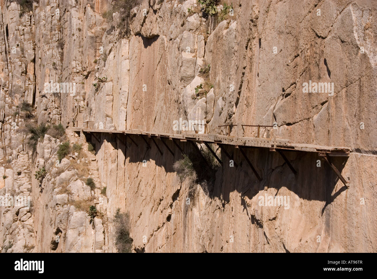 Camino Del Rey Walkway El Chorro Gorge Spain High Resolution Stock ...