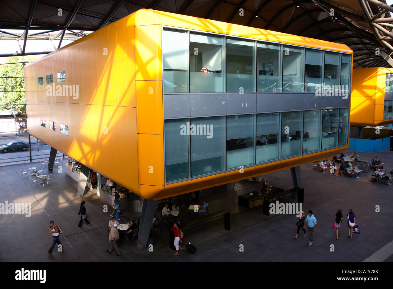 Modern architecture in Southern Cross Station Melbourne Australia Stock ...
