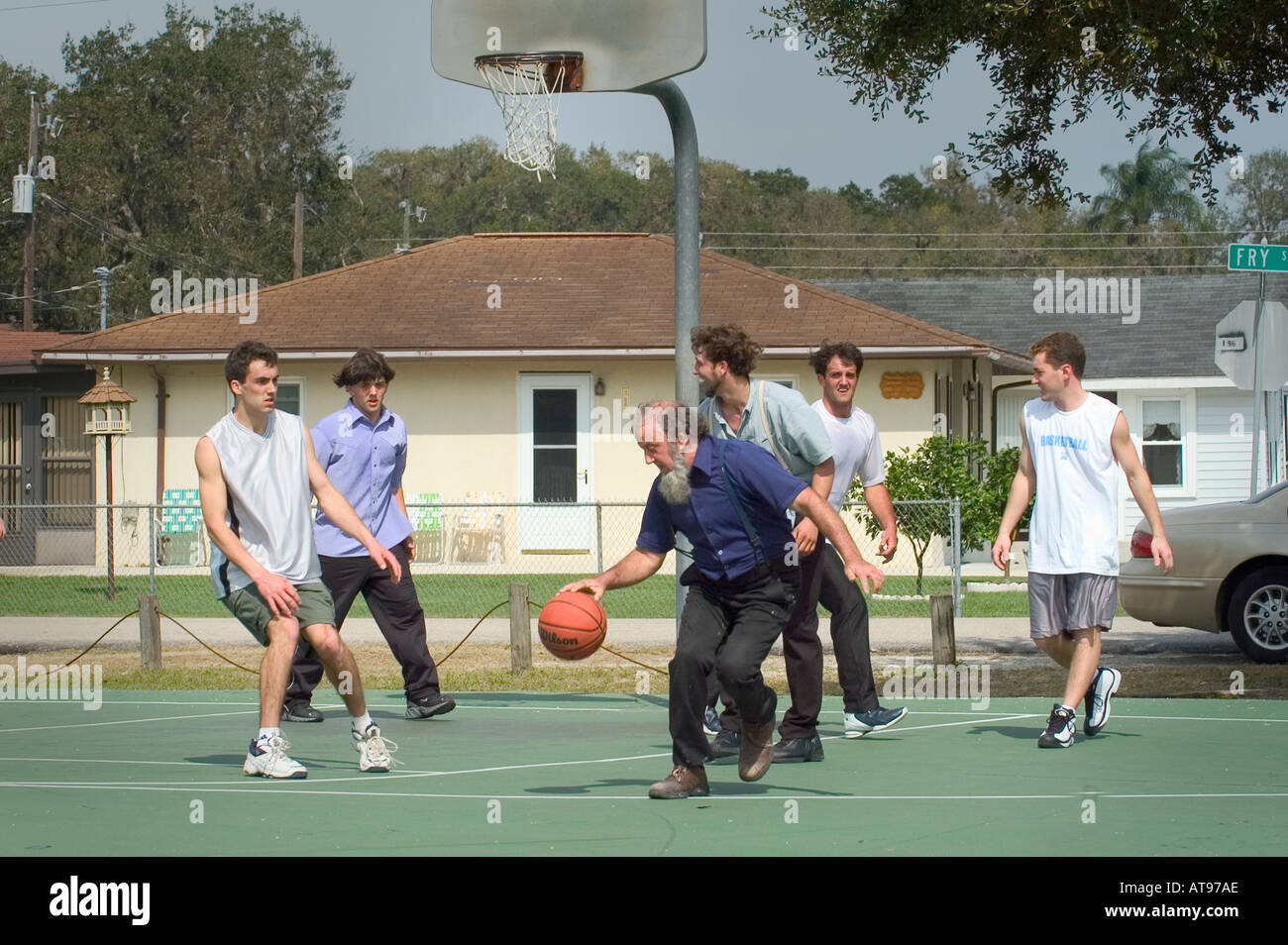 Amish activities at their winter quarters at Pinecraft Village Sarasota ...
