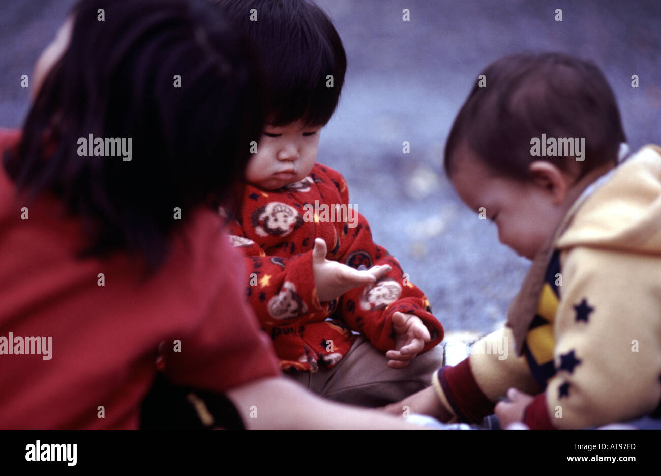 Japanese Children Playing.