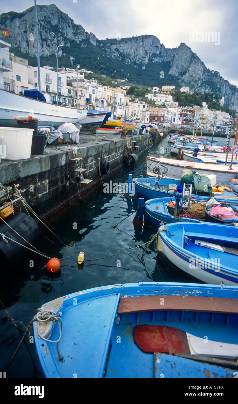 Vista of the harbor of Grand Marina Capri Italy Stock Photo - Alamy