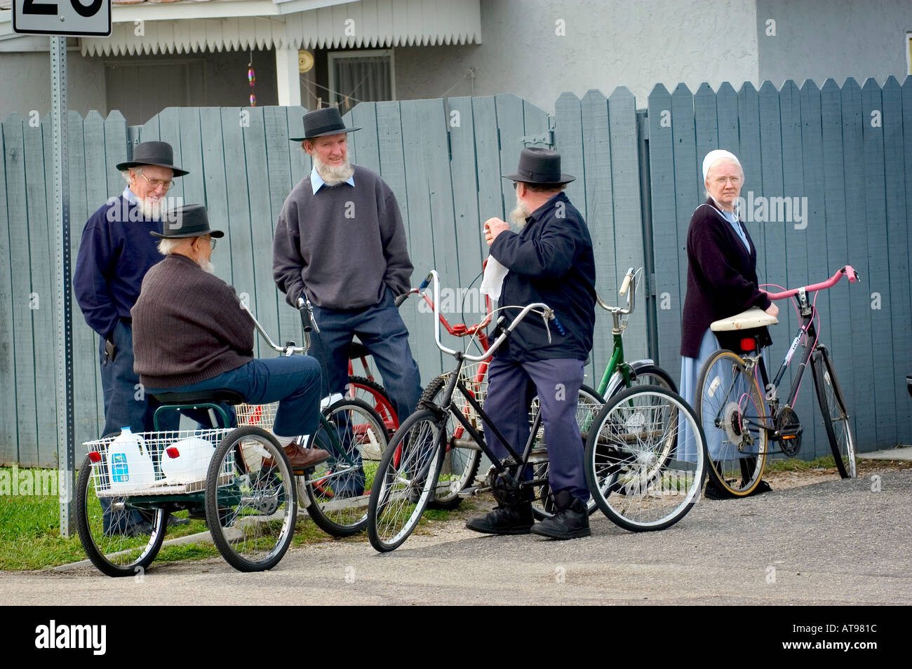 Amish activities at their winter quarters at Pinecraft Village Sarasota ...