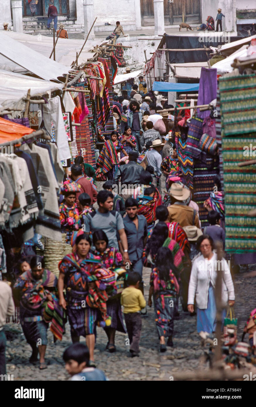 Market at Chichicastenango Guatemala Stock Photo - Alamy