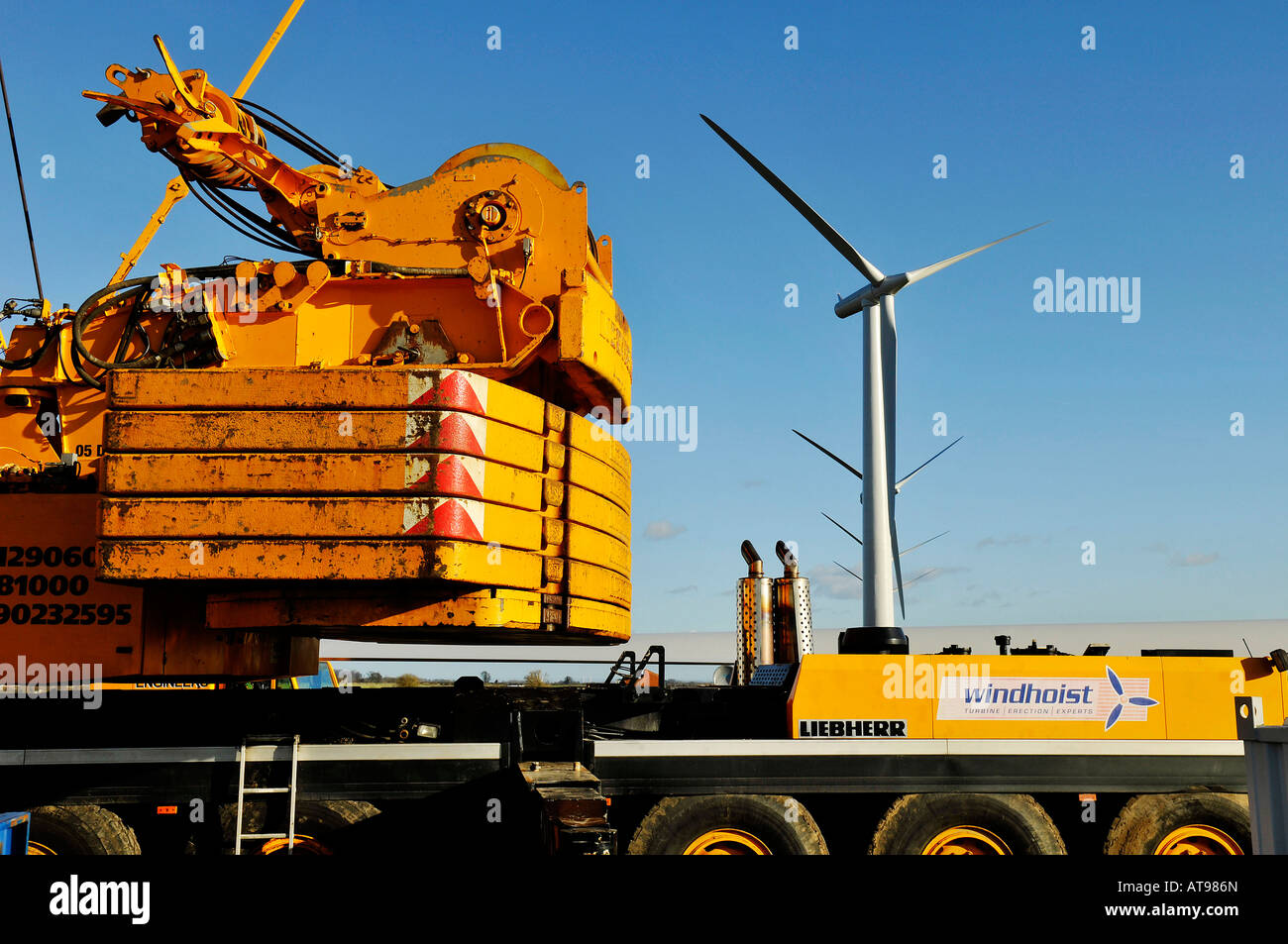 final day of construction at Westmill Wind Farm, Shrivenham ...