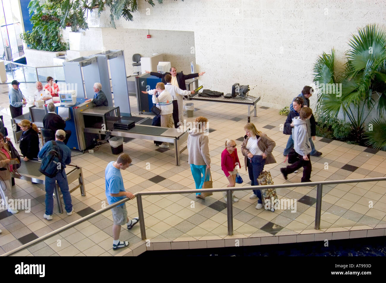 Security Screens Passengers Prior to Boarding Cruise Ship Stock Photo ...