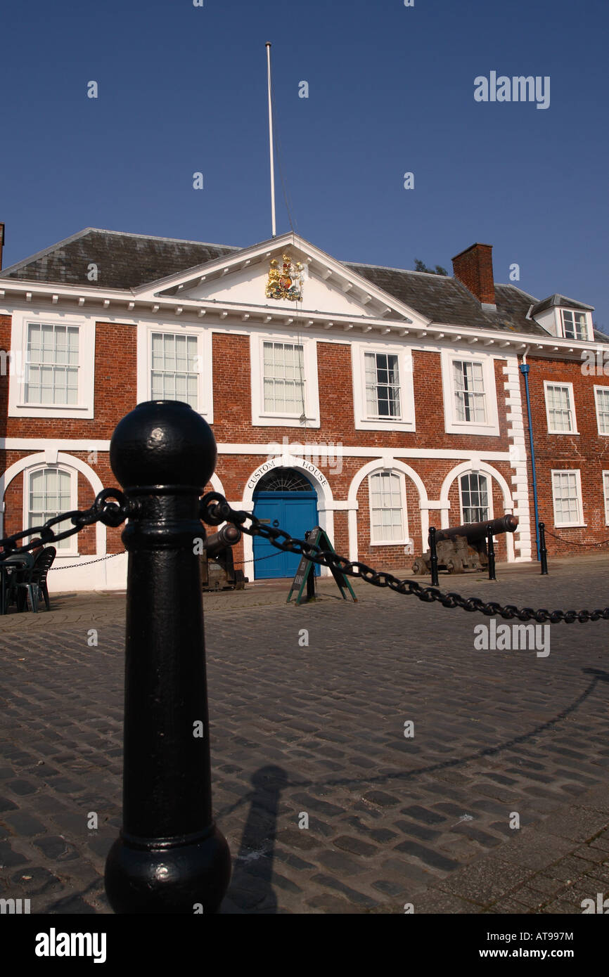 Exeter Devon the Custom House was built in 1680 and is a major tourist ...