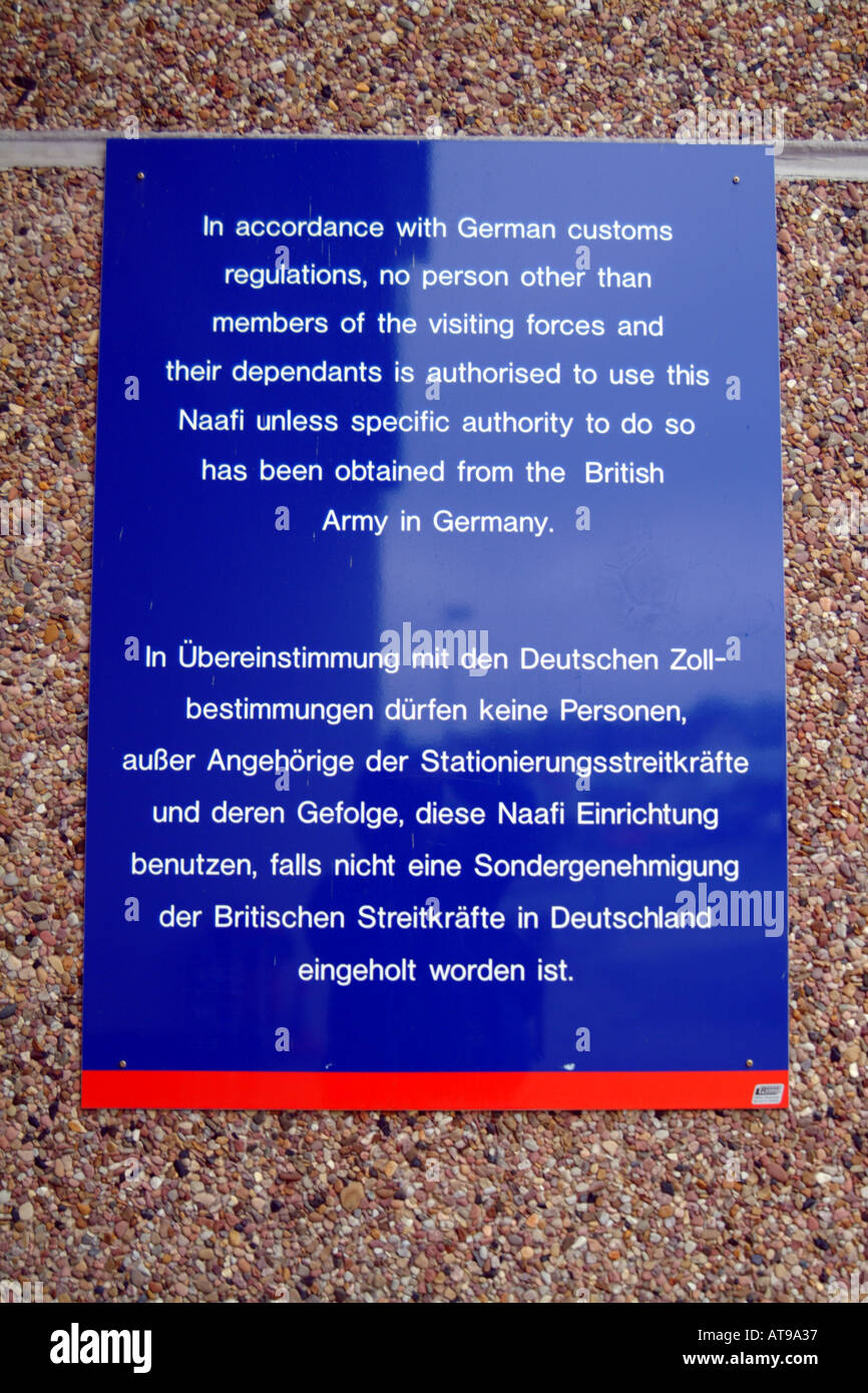 Naafi sign hi-res stock photography and images - Alamy