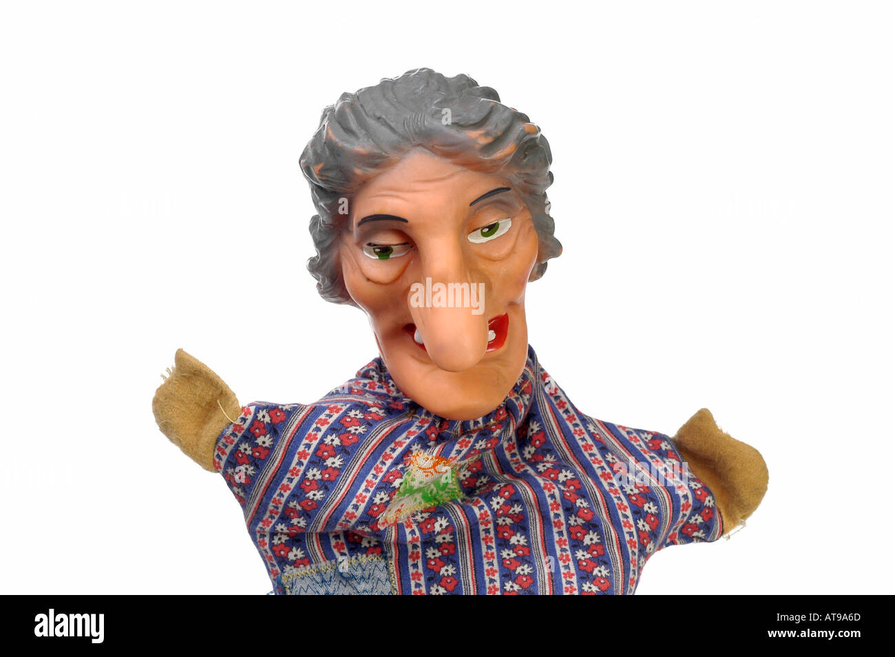 punch theatre puppet, mad mother-in-law, to act up Stock Photo - Alamy