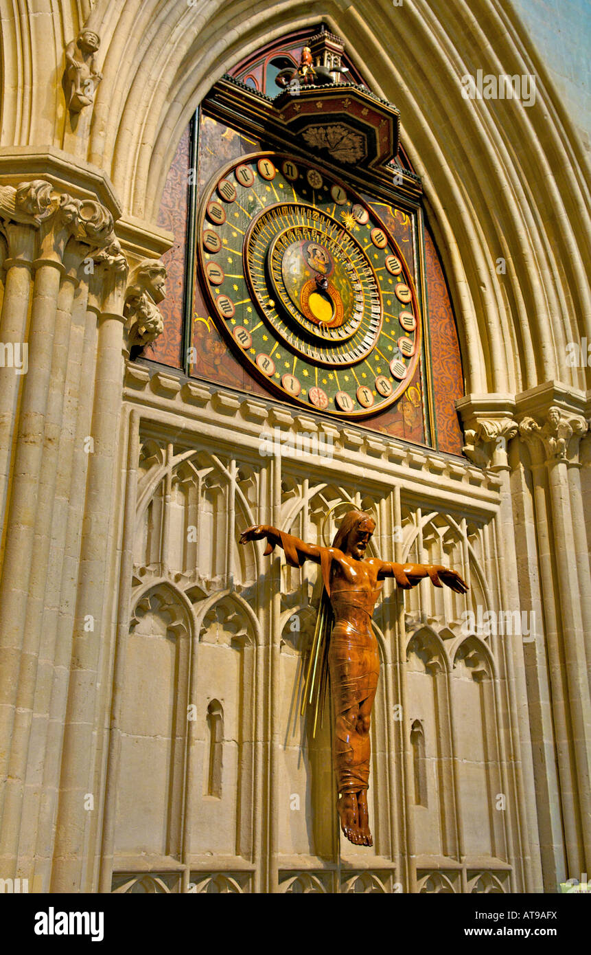 Wells cathedral clock hi-res stock photography and images - Alamy