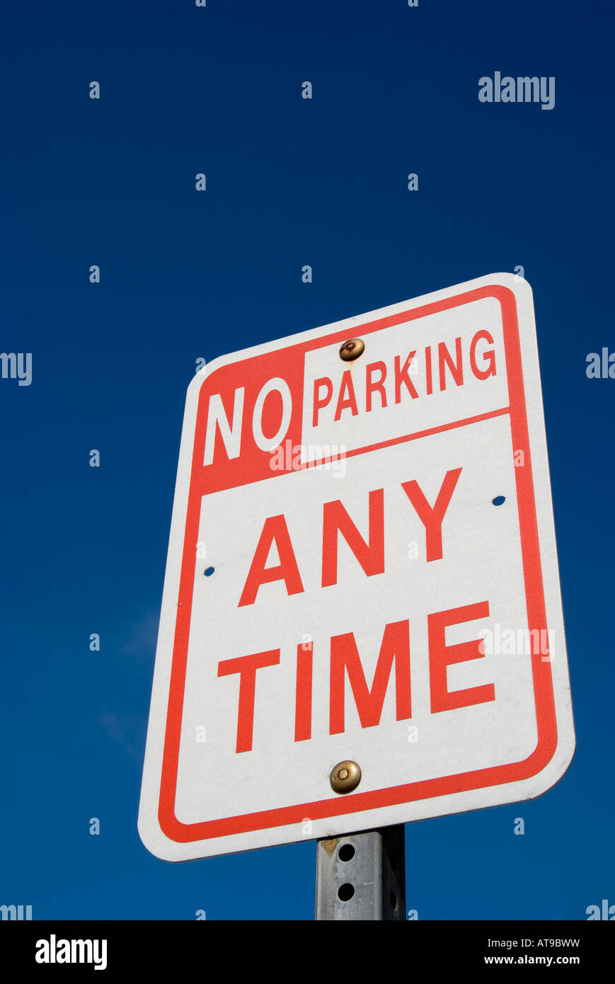 No parking any time road sign Stock Photo - Alamy