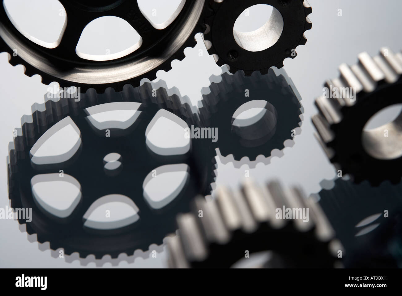 cogs metal machine time steam engine transport Stock Photo - Alamy
