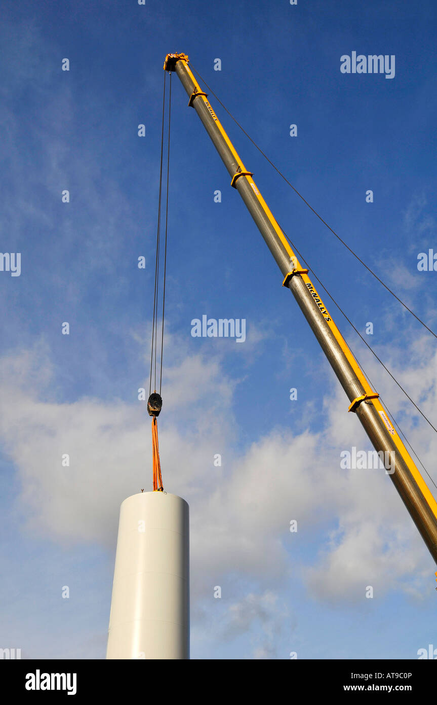 final day of construction at Westmill Wind Farm, Shrivenham ...
