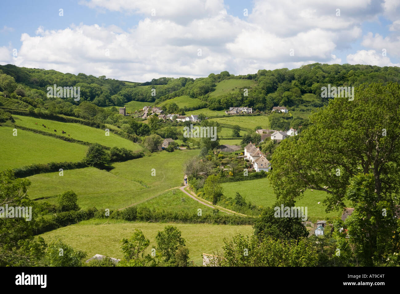 The village of Branscombe, Devon UK Stock Photo - Alamy
