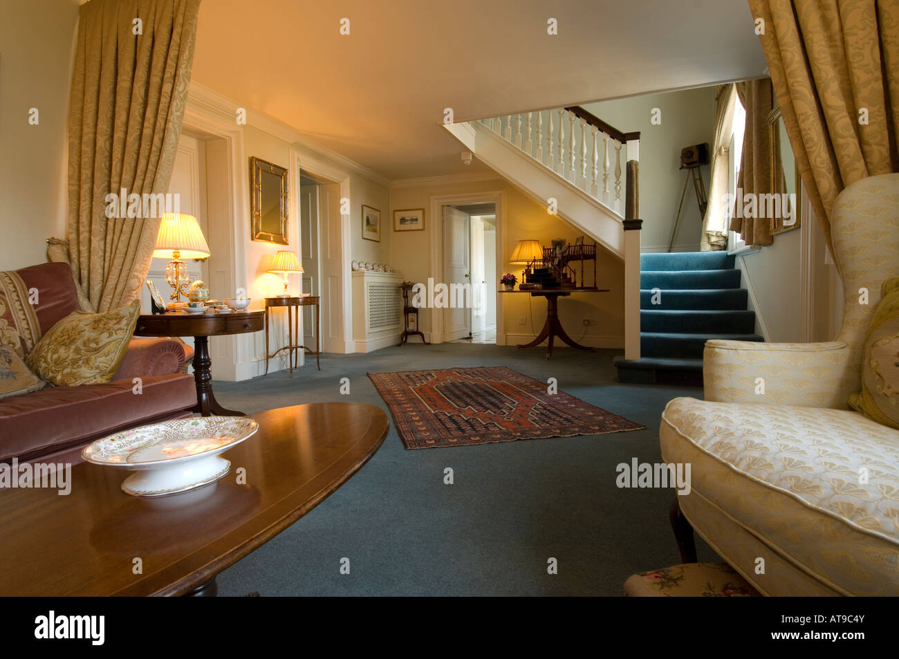 reception hall in a Georgian House Stock Photo - Alamy